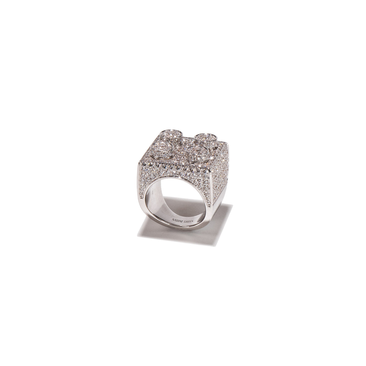 The Bling Block Ring | Fine Jewelry | Nadine Ghosn Official Site ...
